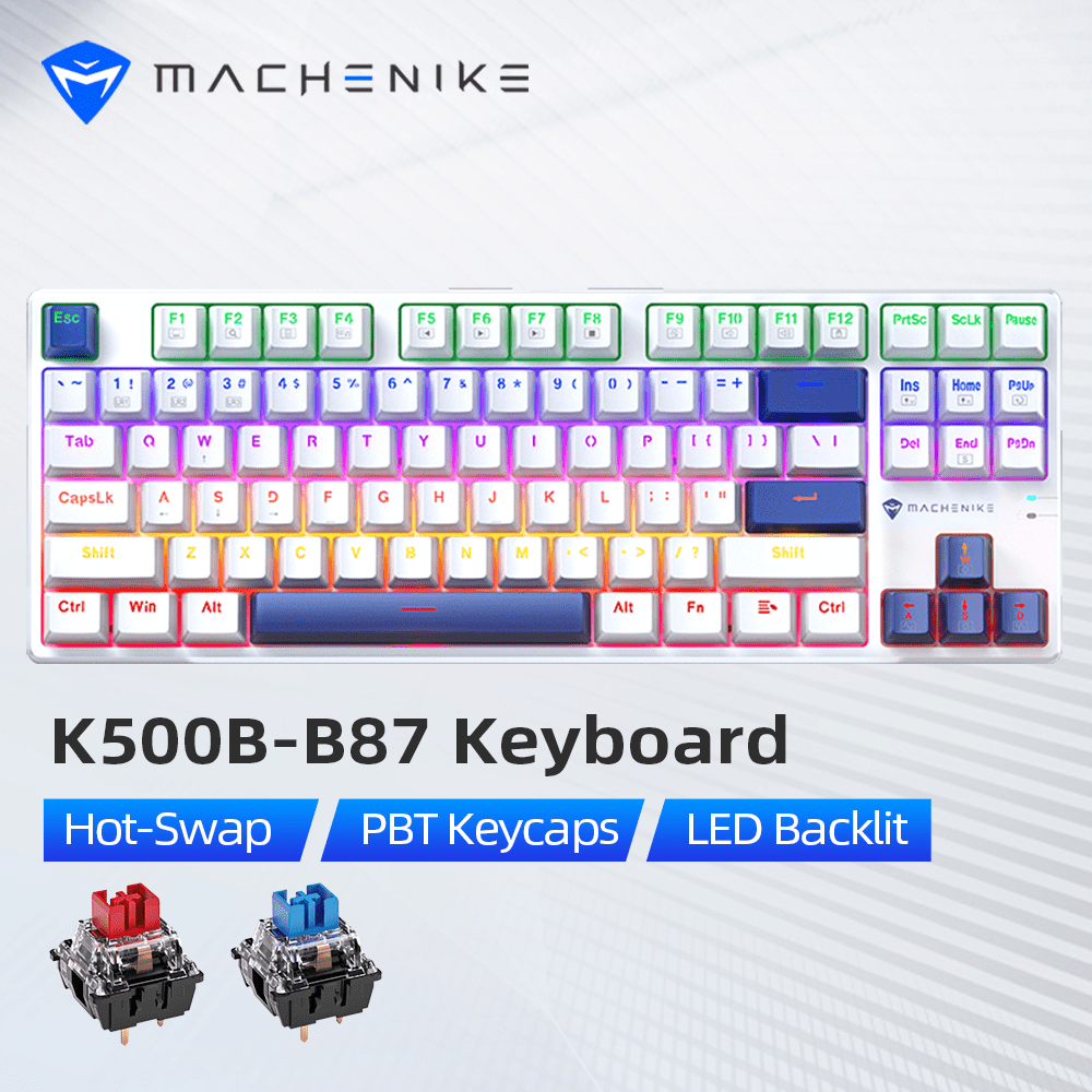 Bàn phím có dây Machenike K500B-B87 Mixed Light B chính hãng, giá rẻ | Gearshop