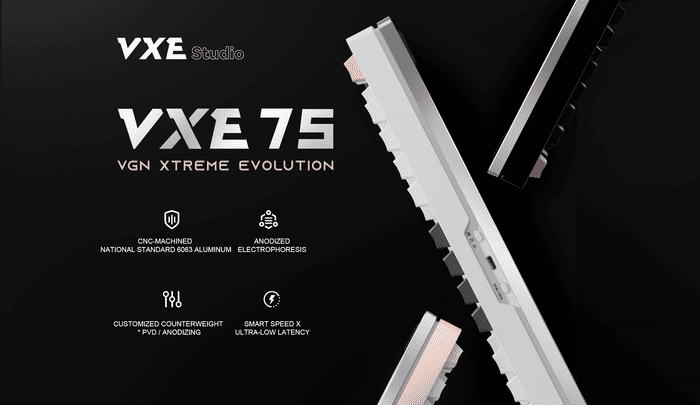 Bàn phím không dây VGN VXE75 Trans Purple chính hãng, giá rẻ | Gearshop